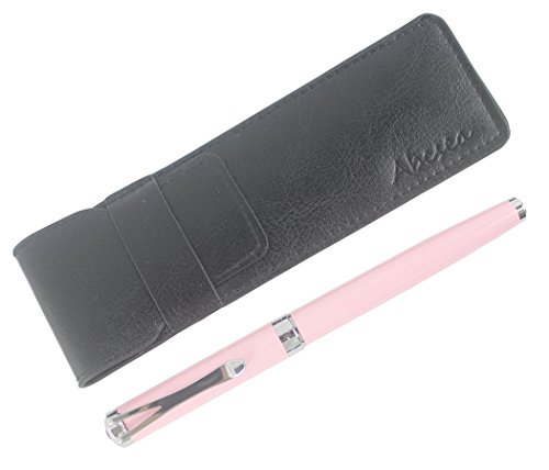 Abcsea Executive Y5 Medium Nib Fountain Pen Silver Clip with Diamond - Pink