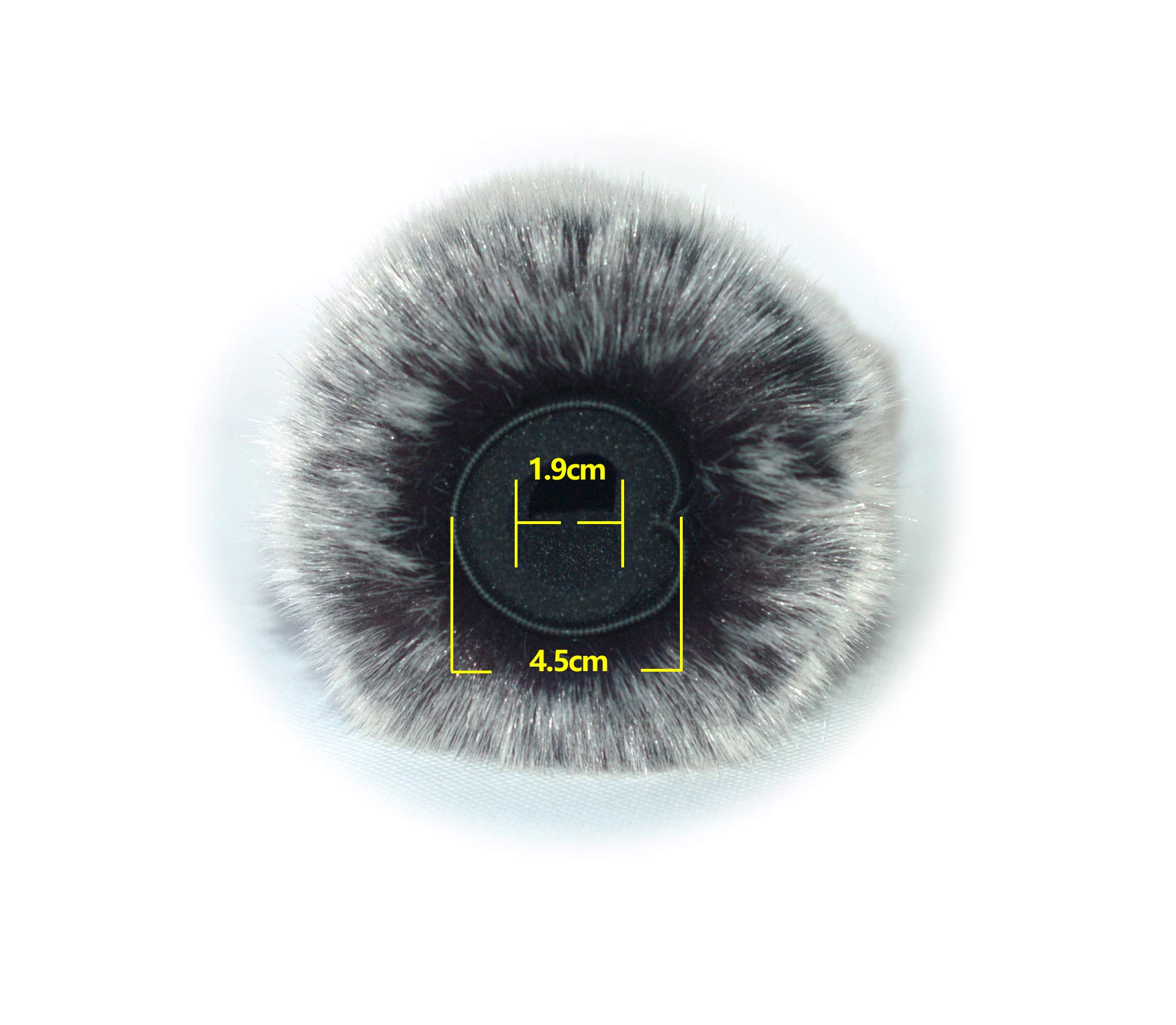 13cm Furry MIC Windshield Windscreen Compatible for Sony ECM-XM1 CG1 NV1 PS1 HVR HD1000U HXR-MC2000E MC2500 XLR-A2M K1M K2M CG50BP Audio-Technica AT875R Camcorder Microphone