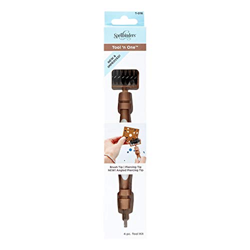 Spellbinders T-016 New n One Multi-Purpose Craft Tool, White & Bronze