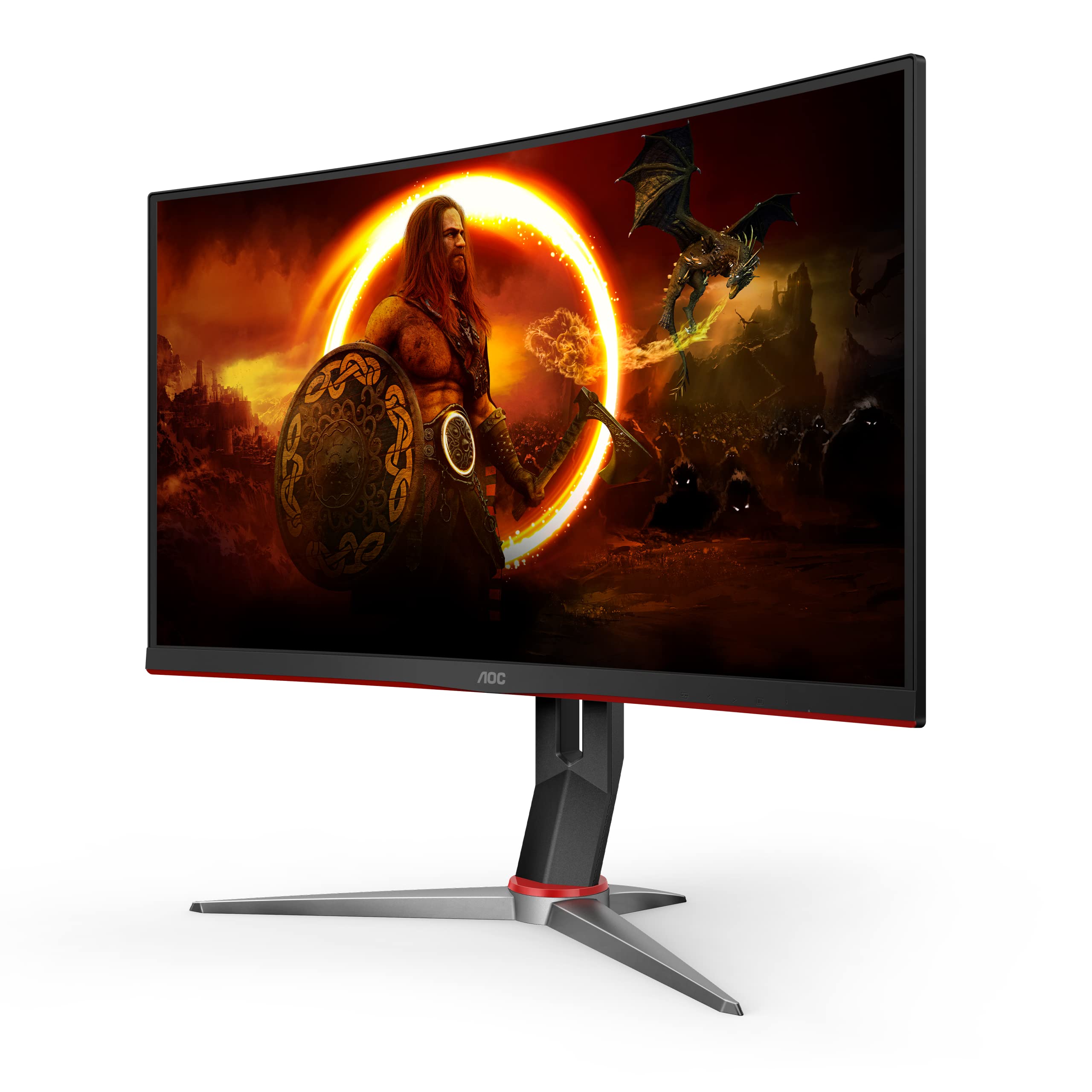 AOC CQ32G2S 31.5-inch QHD 2560 x 1440 Curved 1ms 165Hz FreeSync 3-Sided Frameless Design Gaming Monitor (Renewed)