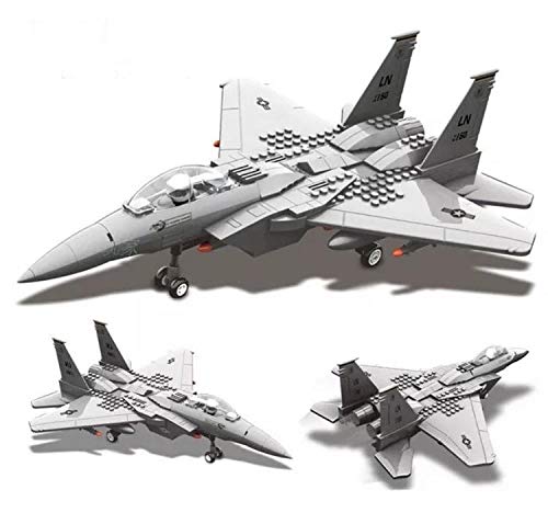 General Jim's Military Building Blocks Plane - F-15 Eagle Fighter Model Building Blocks Toy Plane - F15 Model Plane Play Set Great for Teens and Adults