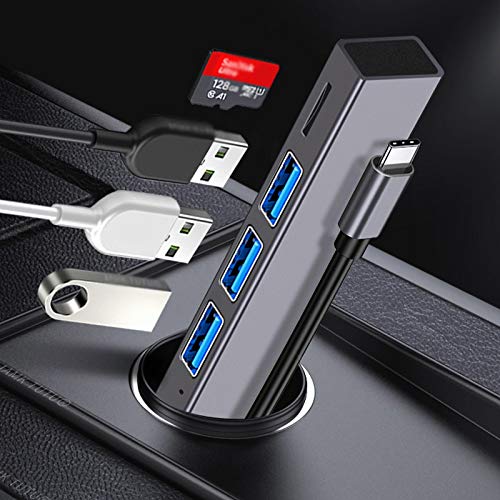WJCCY Converter Dual USB Interface Car U Disk Listening to Songs Adapter Car Mobile Phone Charging Data Line Connection