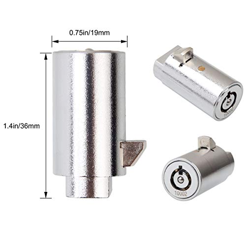 Abuff Candy Machine Key, High Security Vending Machine Lock and Key, 5-Pack Soda Machine Lock for Coke Machine, Pepsi Machine, Snack Machine, Candy Machine, Keyed Alike