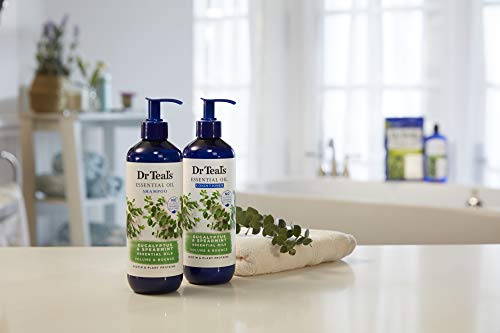 Dr Teal's Spearmint Volume & Bounce Essential Oil Shampoo, Sulfate Free, Eucalyptus, 16 Fl Oz
