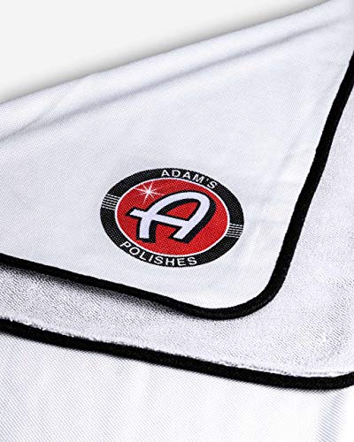 Adam's Ultra Plush Drying Towel (Single) - Microfiber Cleaning Cloth for Car Detailing, Drying, & Car Wash | Soft Rag Towel Won't Scratch Paint | Wax Auto Kit Glass Cleaner Supplies