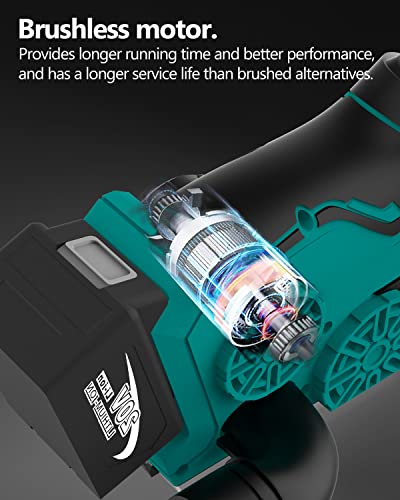 20V Brushless Cordless Hand Planer, ROFMAPLE 13000RPM 2-3/8" Wood Planer with 2 Pack 20V Lithium-Ion Batteries Electric Planer Adjustable Planing Depth Power Planer for Woodworking Home DIY
