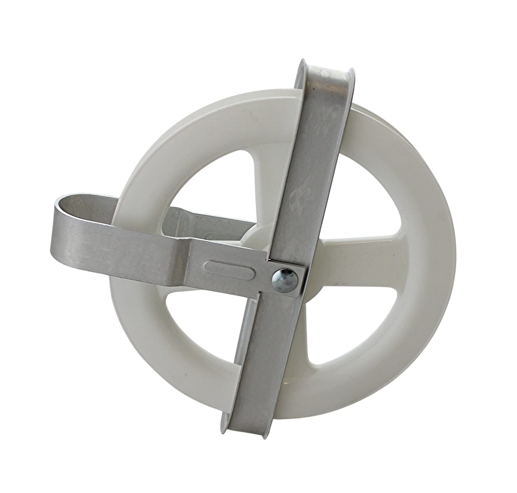 2 Piece Set Clothesline Pulley Weather Resistant 5 Inch Aluminum Axle Rustproof Deep Groove for Outdoor Laundry Drying Line Pulley for Clothes, Coats, Blankets, and More