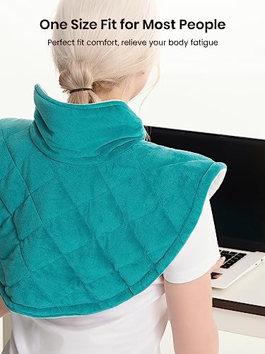 𝟐𝟎𝟐𝟑 𝐍𝐄𝐖 Weighted Heating Pad for Neck and Shoulders, WarmCo 2.4lb Large Electric Heating Pad for Back Pain Relief,Gifts for Women Men Mom for Christmas, Birthday, Mothers Day