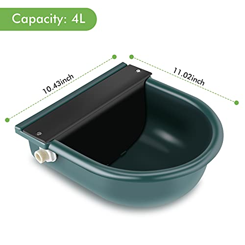 4L Automatic Cattle Waterer Bowl for Animal Farm Grade Stock Waterer Horse Cattle Goat Sheep Dog Water Drinking Dispenser Pet Livestock Tool