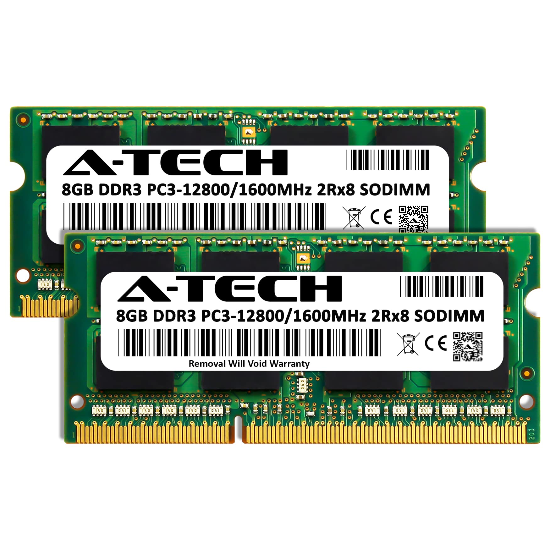 A-Tech 16GB Kit (2x8GB) RAM for Apple MacBook Pro (Mid 2012), iMac (Late 2012, Early/Late 2013, Late 2014, Mid 2015), Mac Mini (Late 2012) | DDR3 1600MHz PC3-12800 SODIMM 204-Pin Memory Upgrade