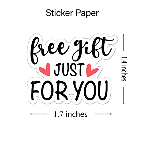 Wailozco 1.5'' Gift Just for You Stickers,Thank You Stickers,Handmade Stickers,Business Stickers,Envelopes Stickers for Online Retailers,Handmade Goods,Small Business,500 Labels Per Roll