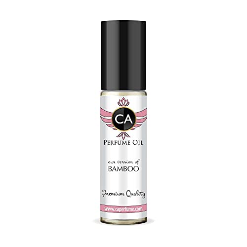 CA Perfume Impression of Bamboo For Women Replica Fragrance Body Oil Dupes Alcohol-Free Essential Aromatherapy Sample Travel Size Concentrated Long Lasting Attar Roll-On 0.3 Fl Oz/10ml