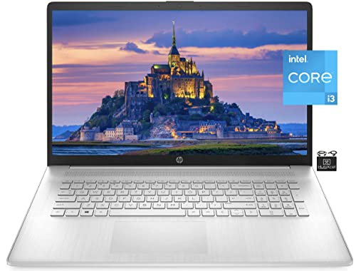 2022 Newest HP 17.3" HD+ Laptop Computer, 11th Gen Intel Dual Core i3-1115G4 (Upto 4.1GHz, Beats i5-1030G7), 16GB RAM, 256GB NVMe SSD,UHD Graphic, Bluetooth, HDMI,Webcam, Windows 11 S+HubxcelAccessory