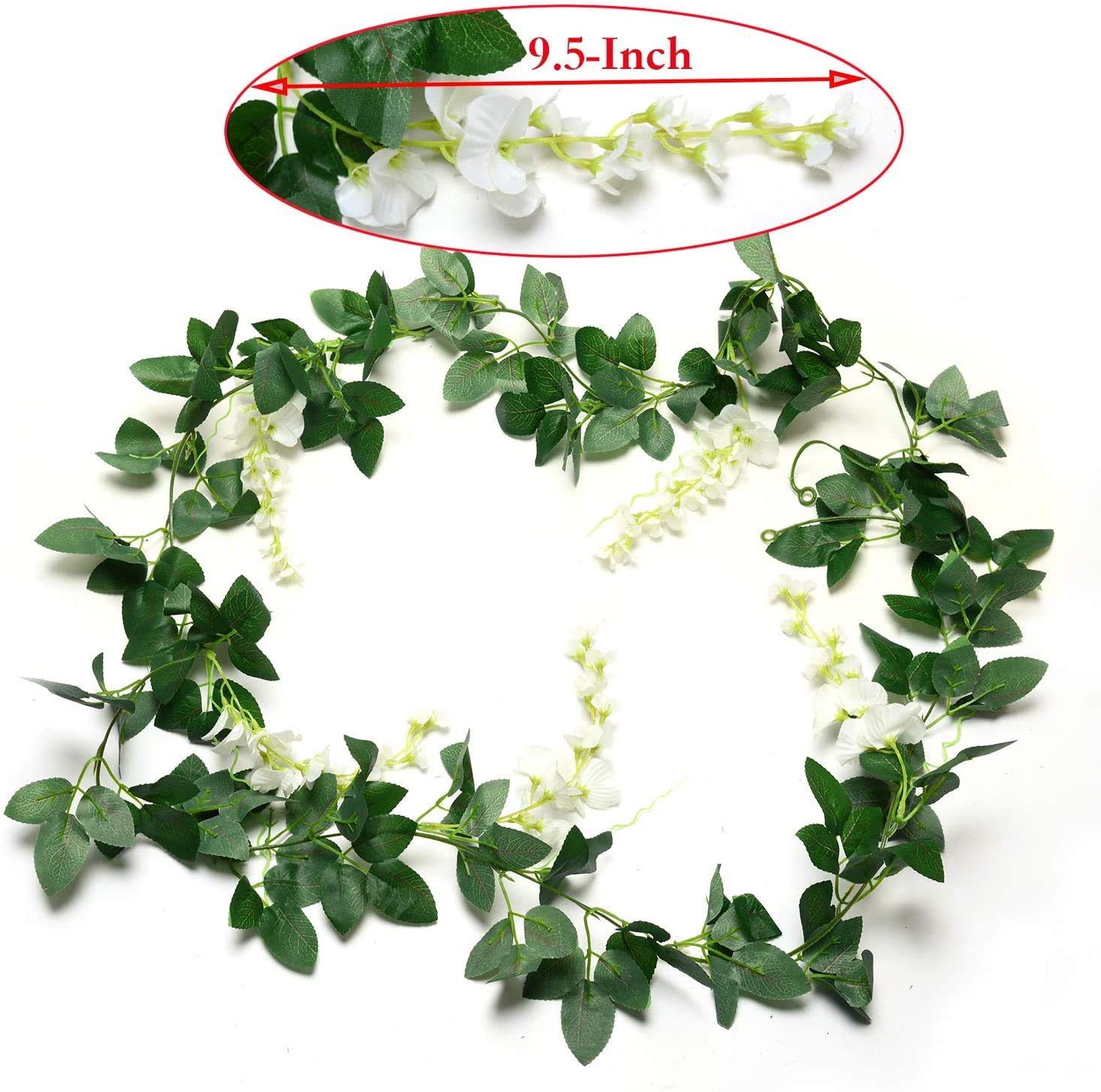 8pcs Artificial Grass Plants Fake Bushes Artificial Shrubs Artificial Fake Grass Plant Faux Wheat Grass for Outdoor UV Resistant Plastic Greenery Plants (5, White)