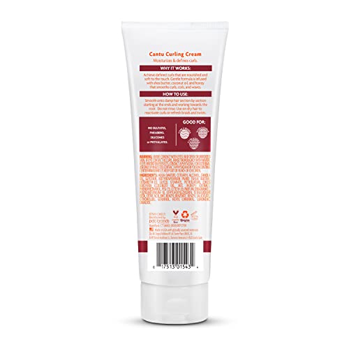 Cantu Care for Kids Paraben & Sulfate-free Curling Cream with Shea Butter, 8 oz (Pack of 3)