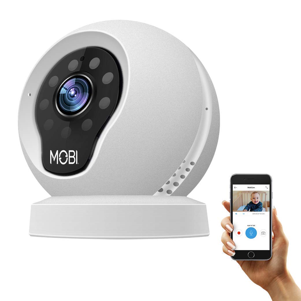 MobiCam WiFi Wireless Baby Camera Monitor, Hd Surveillance Video, Two-Way Talk, Night Vision Motion, Remote Surveillance Cam System, Smart Home Starter Kit Plus Smart Plug