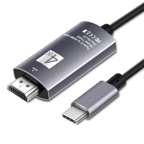 Cable for Samsung Galaxy Tab S6 Lite (Cable by BoxWave) - SmartDisplay Cable - USB Type-C to HDMI (6 ft), USB C/HDMI Cable for Samsung Galaxy Tab S6 Lite - Jet Black