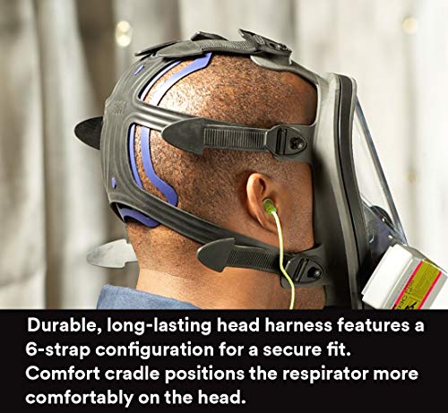 3M Ultimate FX Full Facepiece Reusable Respirator FF-402, Mold, Painting, Sanding, Chemicals, Gases, Dust, Medium