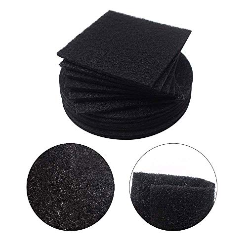 Abakoo Compost Bin Filters, 12 Pack, Activated Carbon Filters for Kitchen Compost Pail Filters Replacement for 1/1.3 Gallon Compost bin, 6 Round and 6 Square 6.5 inch Diameter Measures 4.65 inch