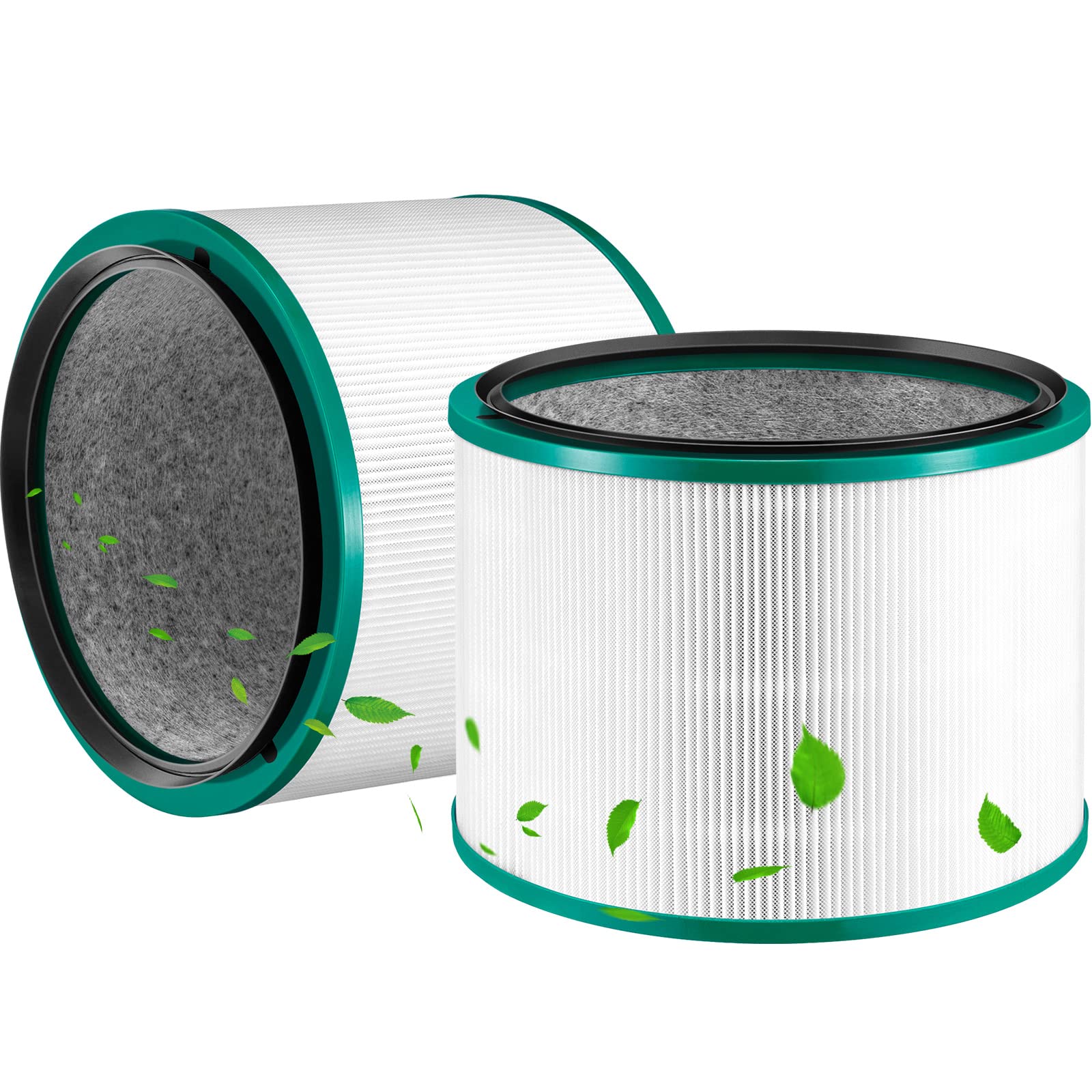 2-Pack MESTICA HP01/HP02 Air Purifier Replacement Filter, 3-in-1 H13 Ture HEPA Air Replacement Filter for Dyson Pure Hot + Cool Link Air Purifier HP01, HP02, DP01,DP02