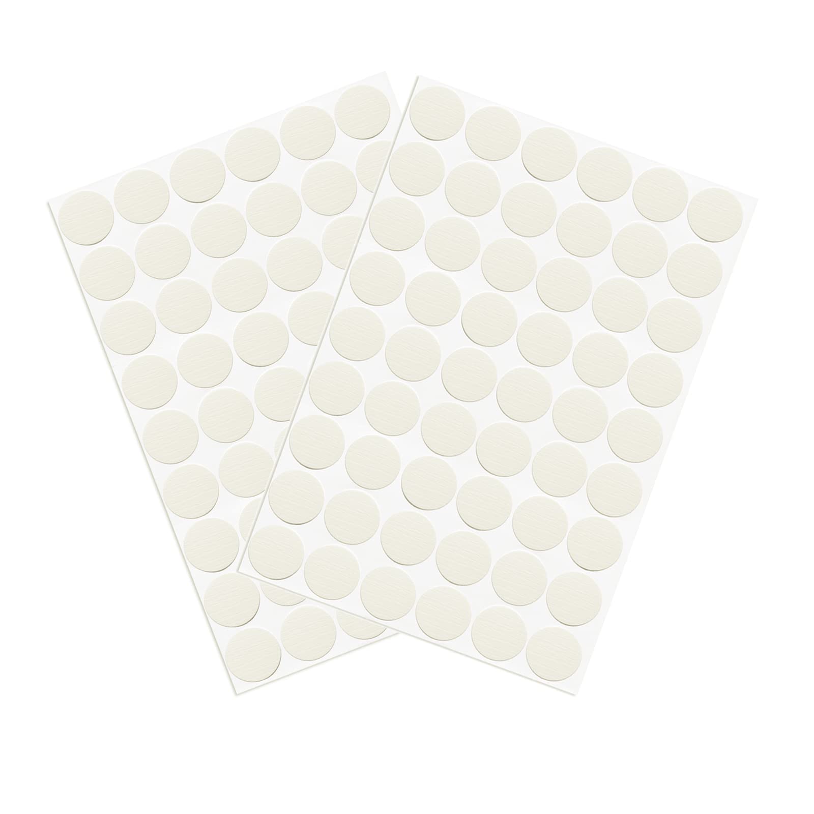 VictorsHome Self-Adhesive Screw Hole Stickers PVC Cover Caps Dustproof for Wooden Furniture Cabinet 21mm 2 Sheets/108 Pcs Beige Textured