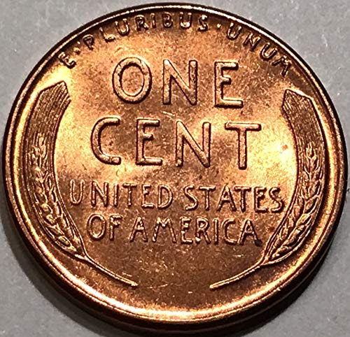 1955 Lincoln Wheat Cent Red Penny Nearly Choice Brilliant Uncirculated