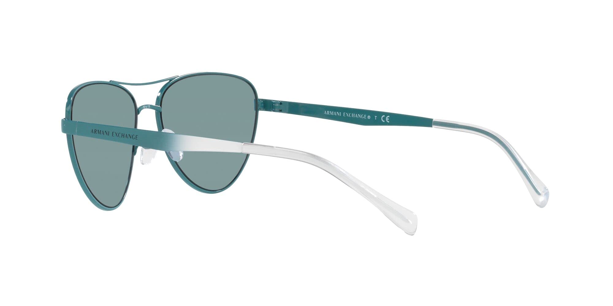 A|X Armani Exchange Women's AX2042S Pilot Sunglasses, Blue Mirrored White, 57 mm