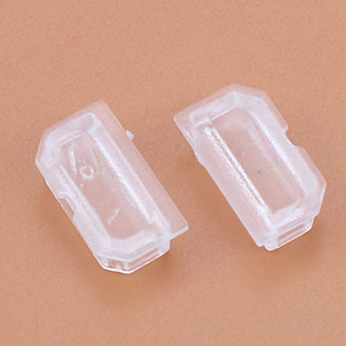 2 PCS Link Port Dust Cap Cover for Game Boy DMG-01 DMG 001 Clear