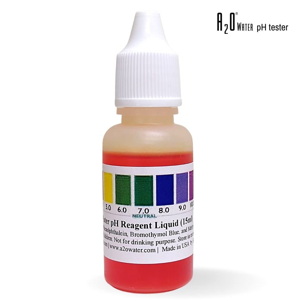 A2O Water - Made in USA, PH Tester (WHT/100-125 Tests)