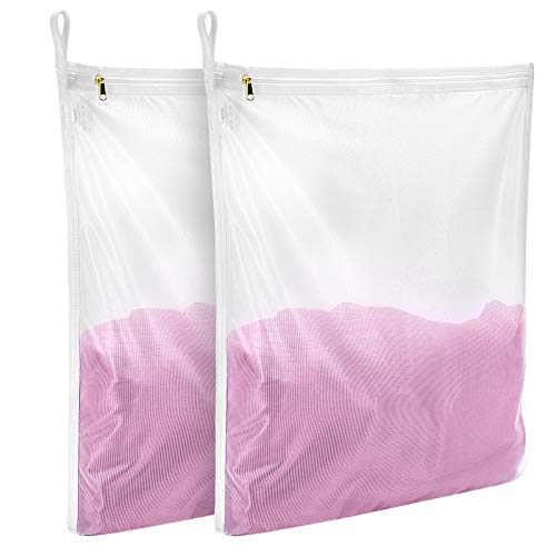 GOGOODA Delicates Laundry Bags, Fine Mesh Wash Bag for Lingerie, Underwear, Bra, Silk, Socks with Hanging Loop
