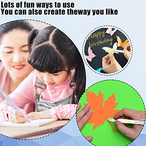 6pcs Dry Liquid Glue Glue Pens, Colorful Sticky Glue Glue Pens Quick Dry Glue Pens for Scrapbooking Fabric Card Making and Crafts (6 Colors)