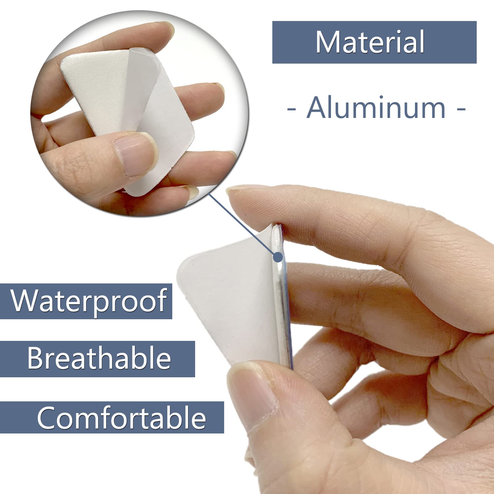 MUROCEA Aluminum Nasal Splints, External Nose Support Protector for Rhinoplasty Septoplasty, Nose Brace Fracture, ENT, Orthopedic Immobilization, Random Pattern, 5Pcs (S)
