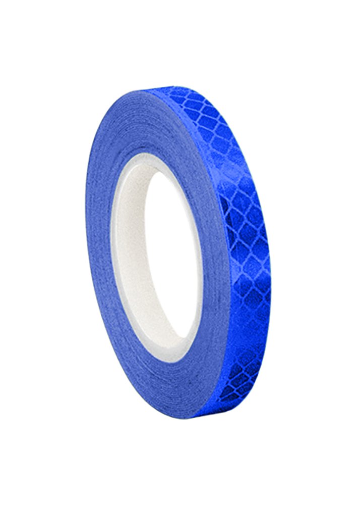 3M - 1/2-5-3435 3435 Blue Micro Prismatic Sheeting Reflective Tape, 0.5" x 5 yd (1 Roll)