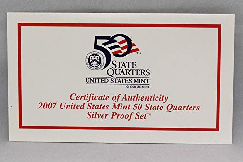 2007 S U.S. Silver State Quarters Proof Set US Mint Uncirculated