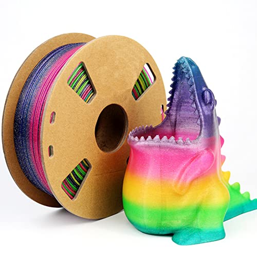 3D Printer Filament PLA Star Flash Highlight Rainbow Gradient Color 1.75 Mm +/-0.03 Mm1kg Spool