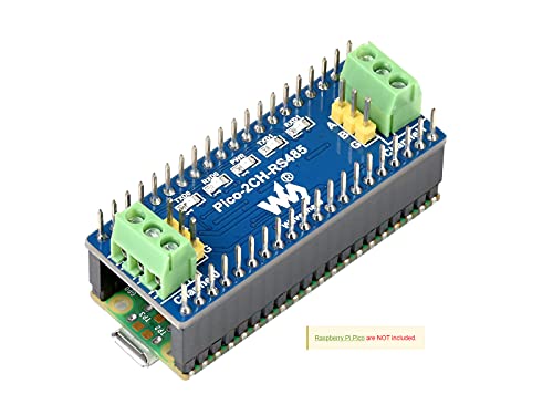Waveshare 2-Channel RS485 Module for Raspberry Pi Pico Incorporates RS485 Transceiver SP3485 Using UART Bus