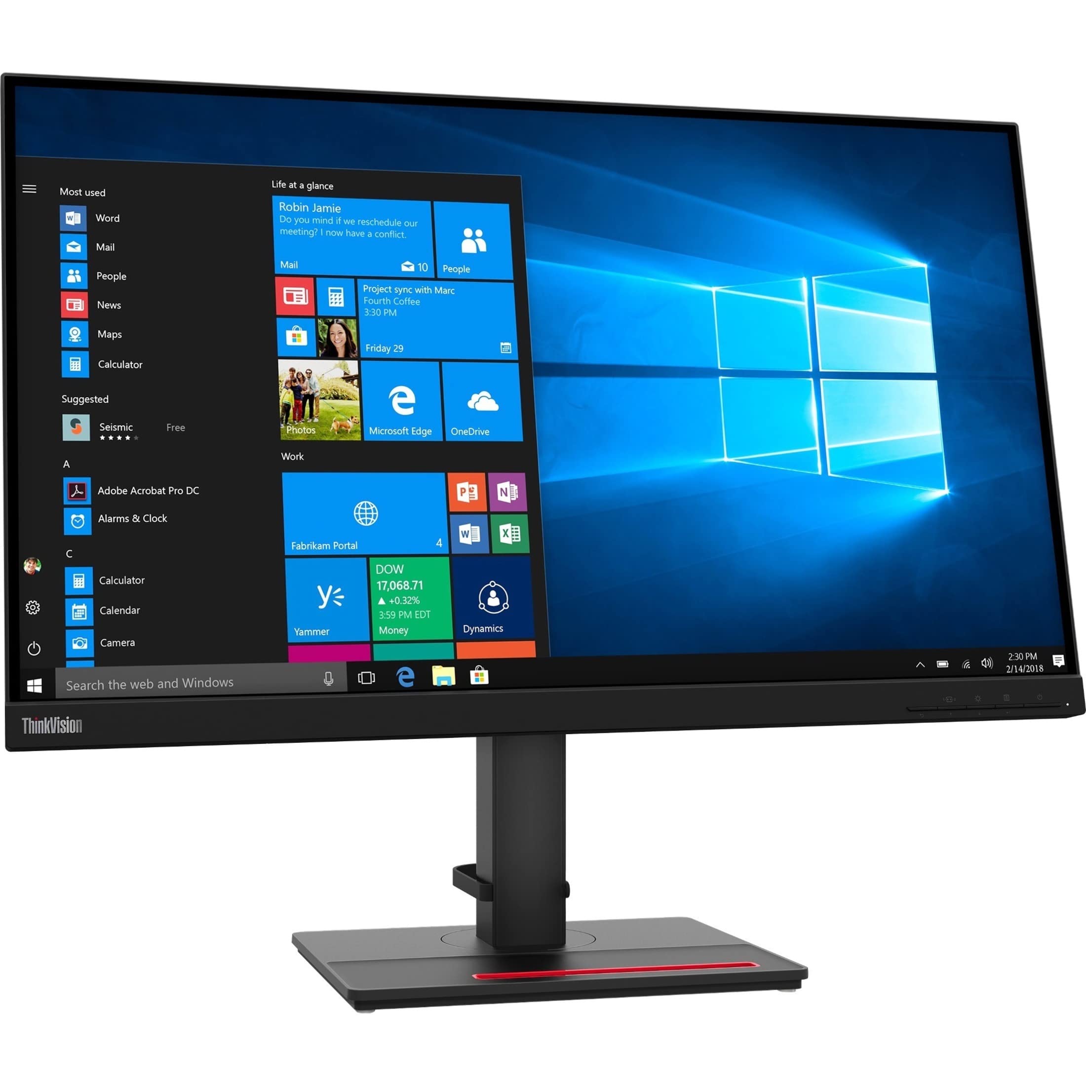 Lenovo ThinkVision T27h-2L 27" WQHD WLED LCD Monitor - 16:9 - Raven Black