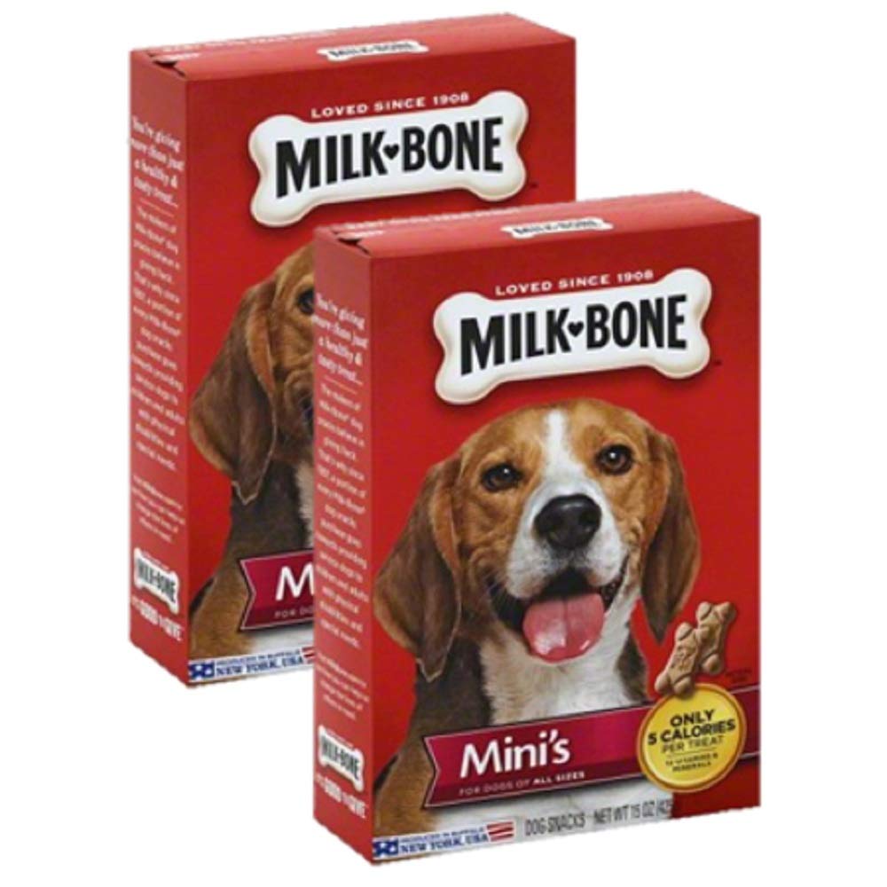 2 Pack - Milk-Bone Mini's Original Dog Treats, 15-oz box