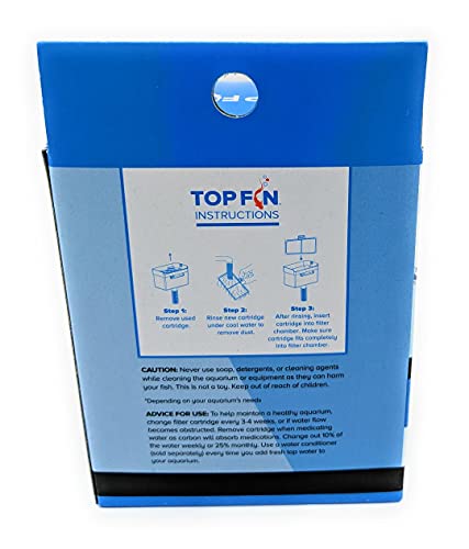 Top Fin EF-S Element Filter Cartridges (6 Count) for Fish Tank