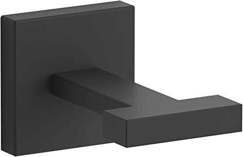 Kohler K-23290-BL Square Robe Hook, Matte Black