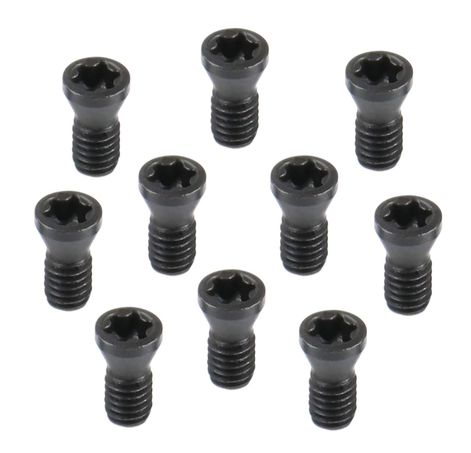 Accusize Industrial Tools M2.5 by 6 Replacement Screws for Indexable Face Mill and End Mills, 10 Pc, 0046-0910x10