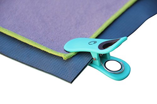 Beach Towel Clips for Pool Chairs, Beach Chairs and Cruise Ship are Vacation Essentials - 3β No Rust Stainless Steel, Premium Durability and Unmatched Quality Keeps Towel From Blowing Away (Turquoise)