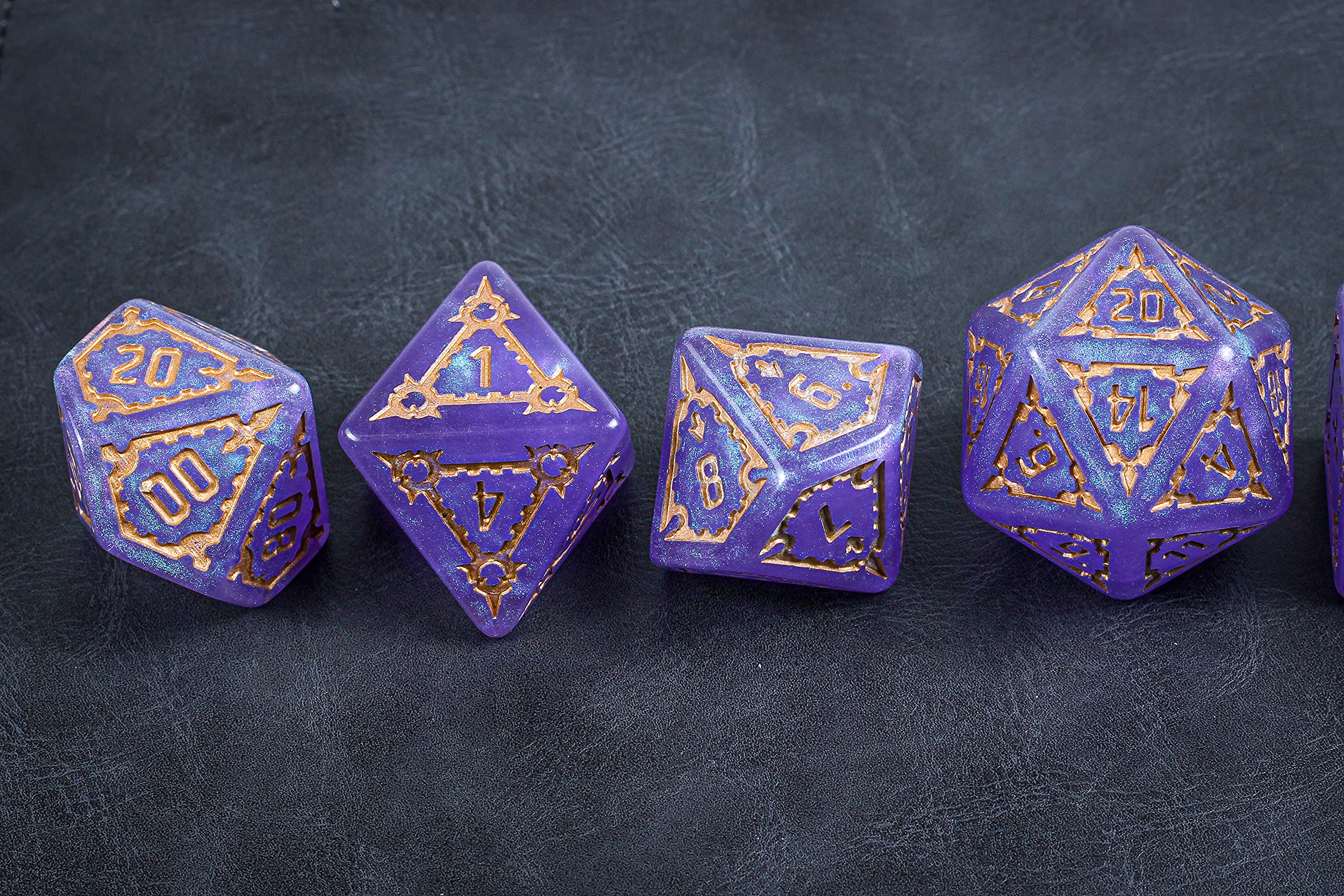 3DEGOS Jumbo Demon Queen DND Dice Set for Dungeons and Dragons Gifts, D&D, D and D, Pathfinder, Accessories, D20, Polyhedral, Resin Dice, Metal, Dice Tray, Tower, Bag, Box