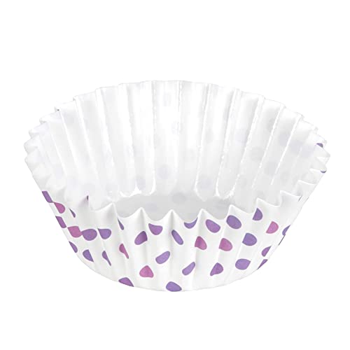 12 Packs: 36 ct. (432 total) Multi Purple Polka Dot Grease Resistant Baking Cups by Celebrate It®