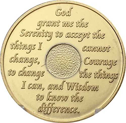 19 Year AA Medallion Camo Gold Plated Anniversary Chip Camouflage Color