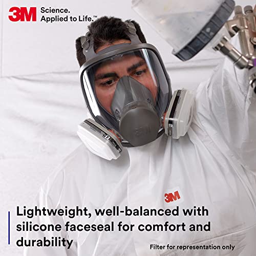 3M Full Facepiece Reusable Respirator 6800, Paint Vapors, Dust, Mold, Chemicals, Medium
