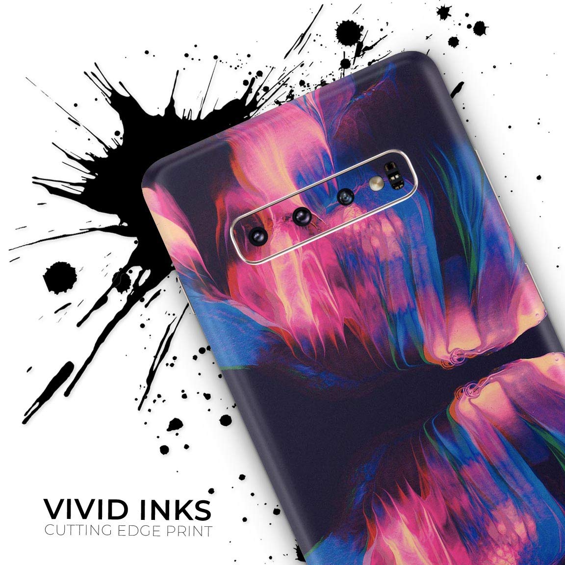 DesignSkinz Liquid Abstract Paint Remix V79 Protective Vinyl Decal Wrap Skin Cover Compatible with The Samsung Galaxy S20 (Screen Trim & Back Glass Skin)