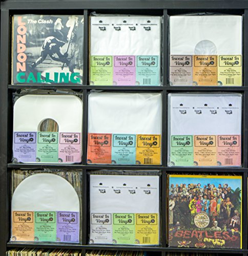 50 LP Inner Sleeves Anti Static Square Vinyl Record Sleeves 33 RPM 12" Provide Your LP Collection with The Proper Protection - Invest In Vinyl