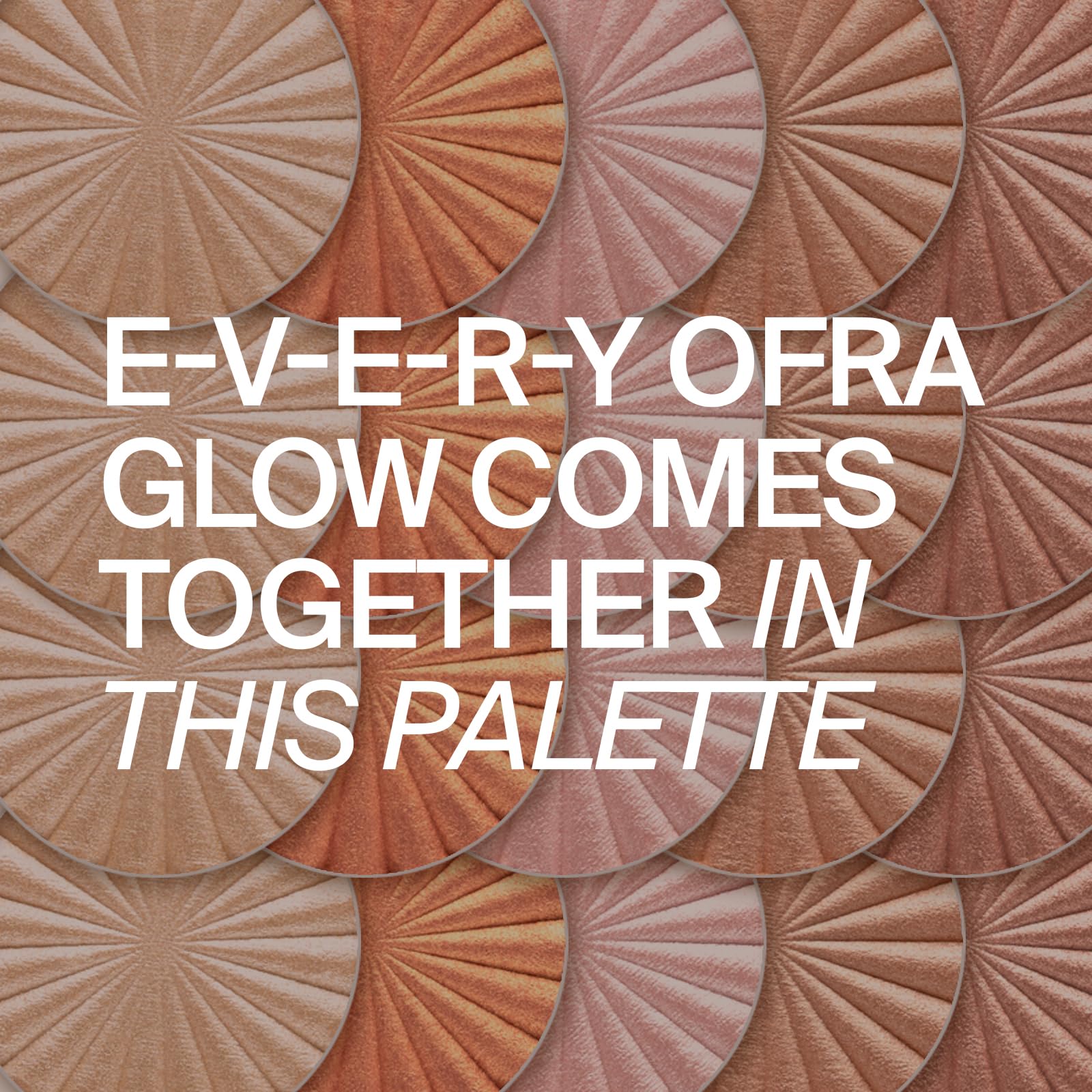 OFRA Signature Palette - #OFRAglow | Highlighter Palette with 5 Shades for a Radiant Look | Travel-Friendly Makeup Palette with an Integrated Mirror for On-the-Go Glow