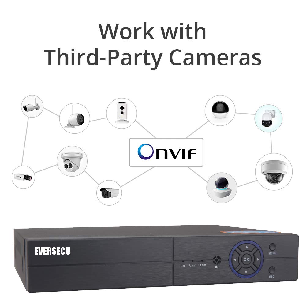 4CH 5MP Lite 5-in-1 HD Analog Hybrid DVR&NVR Supports Up to 5MP IP Camera+5MP AHD/TVI/CVI Camera and 960H Analog Camera Standalone DVR CCTV Surveillance Security System Video Recorder (No HDD)